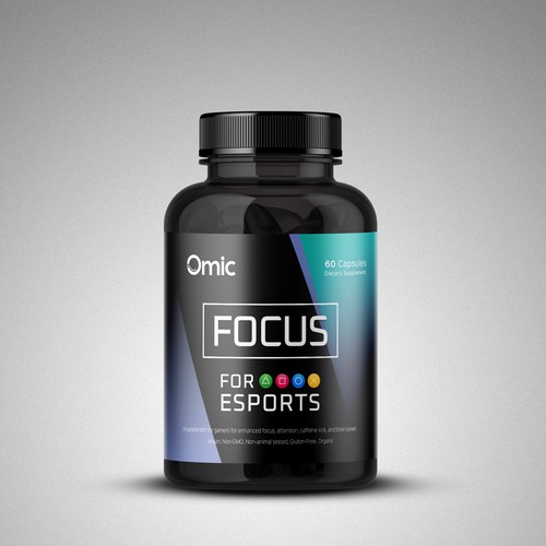 Designs | Video Gamer Supplement Label Design | Product label contest