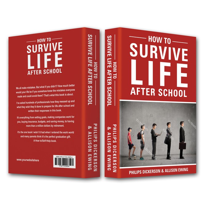 Self Help Book-How to Survive Life after school | Book cover contest