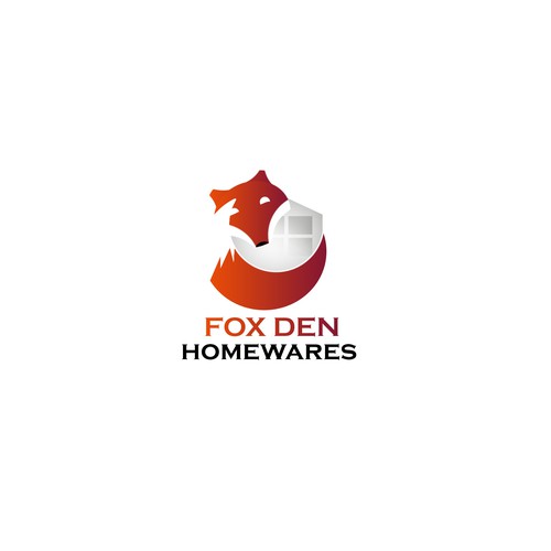 Create a stylized fox-themed logo for Fox Den Homewares | Logo design ...