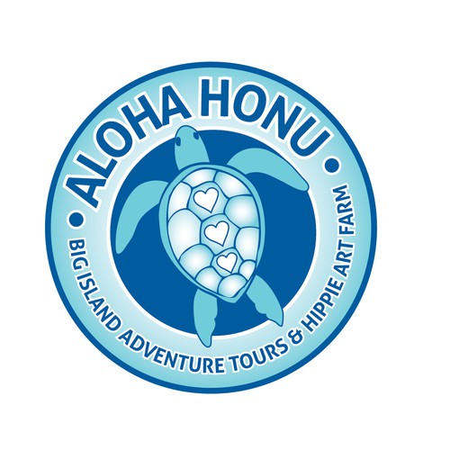 Awesome & FUN logo for Aloha Honu (tropical hawaiian retreat and tours ...