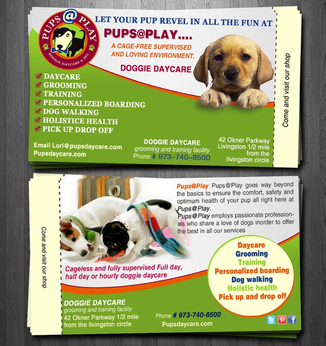 Pups@Play needs a new postcard or flyer | Postcard, flyer or print contest