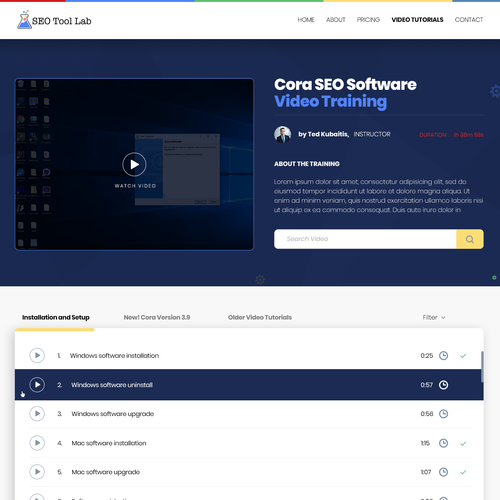 Web Design For A Cool Software Company | Web page design contest