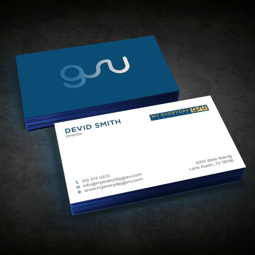 Create a card that shows the "Guru" in every geek! | Business card contest