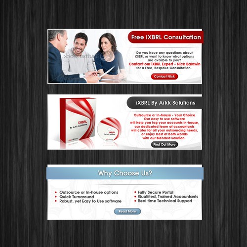 Designs | Clean Professional Banners for IT company website | Banner ad ...