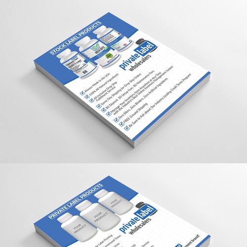 Create a captivating Private Label Wholesaler Flyer | Postcard, flyer ...