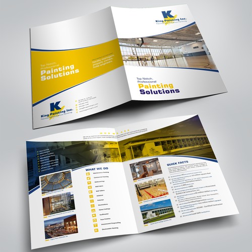 Brochure for established Commercial Painting Company. | Brochure contest