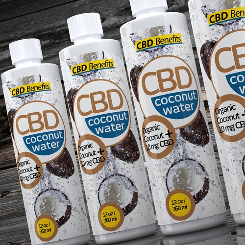 Coconut Water Label for Cannabis Company | Product label contest