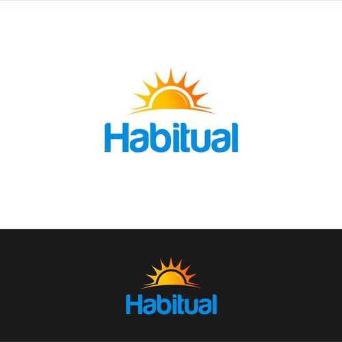 Create the start of a new dawn illustration for Habitual | Logo design ...