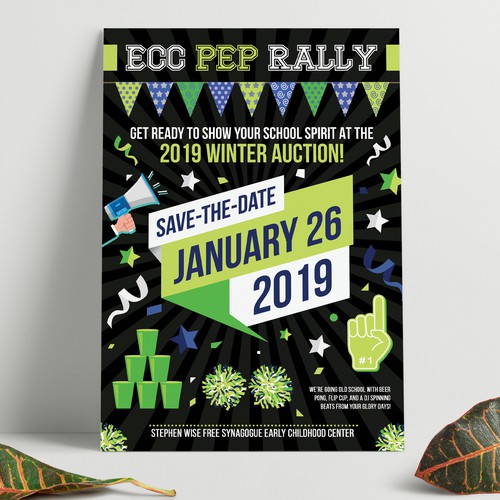 Pep rally theme school fundraiser invitation | Other business or ...