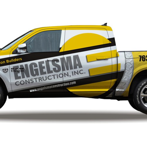 Professional General Contractor Truck Graphics | Car, truck or van wrap ...