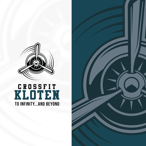 Designs | Airplane style logo for a CrossFit Gym | Logo design contest
