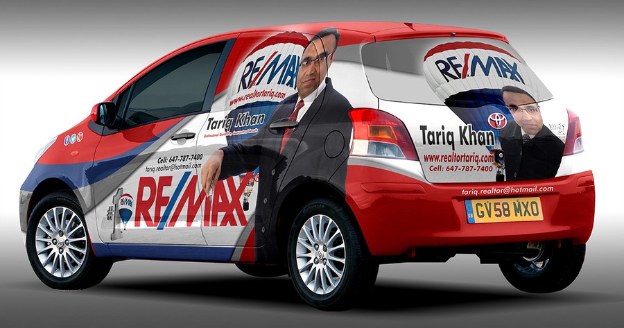 Car wrap design for Remax real estate agent | Signage contest