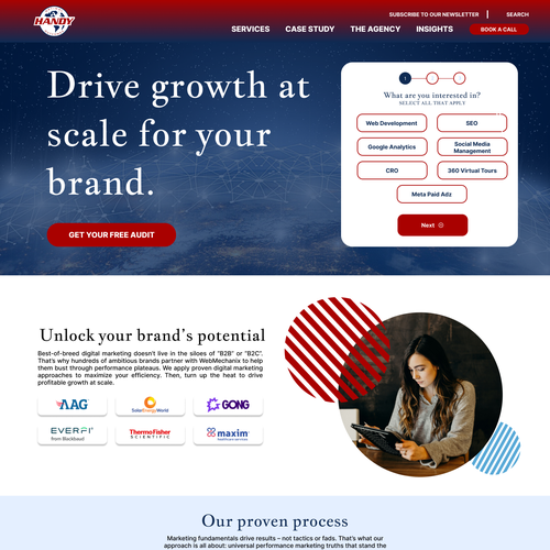 Designs | Handy Optimal | Web page design contest