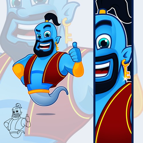 Genie character design | concurso personagem ou mascote