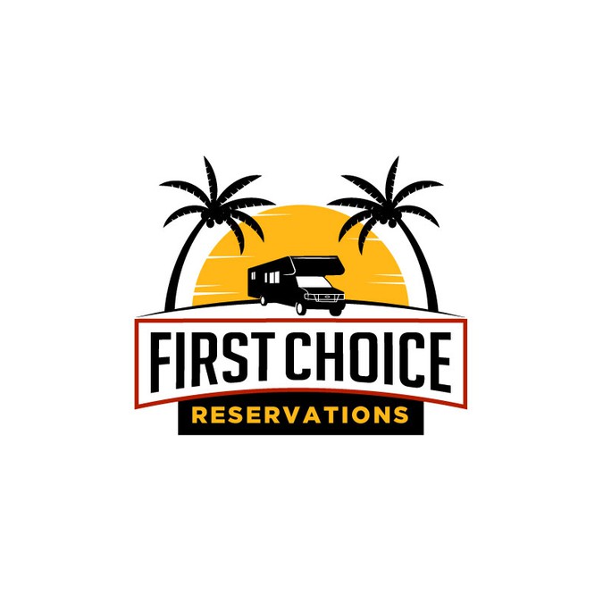 Design a "BeachFront Reservations" Logo for older, recreational vehicle ...