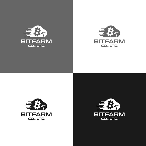 BITFARM - Cryptocurrency cloud mining logo and branding | Logo & brand ...