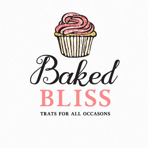 Create a beautiful sophisticated yet fun logo for Baked Bliss cupcake ...