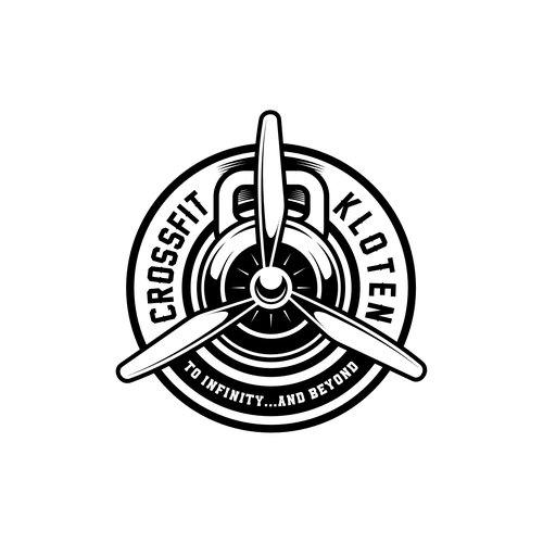 Designs | Airplane style logo for a CrossFit Gym | Logo design contest