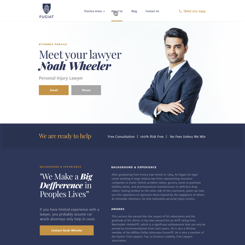 Designs | High-End Law Firm Website Design | Web page design contest