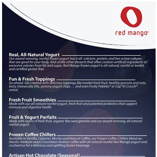 Create an ad for Red Mango Yogurt Company | Postcard, flyer or print ...