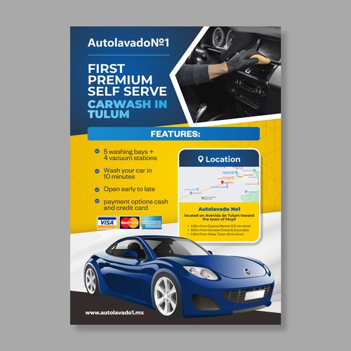 Designs | Self serve car wash flyer design | Postcard, flyer or print ...