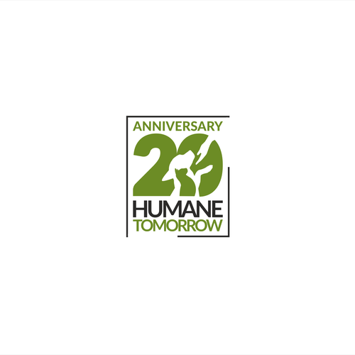 Humane Tomorrow - 20th Anniversary Logo | Logo design contest