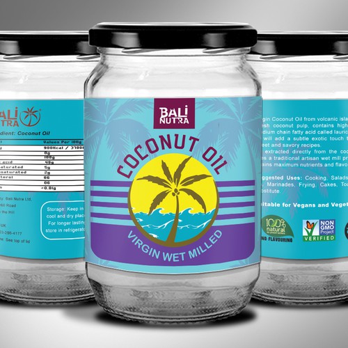 Coconut Oil Label | concurso Rótulo Coconut Oil Label | concurso Rótulo