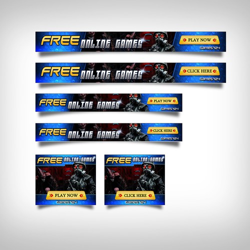 Advertising banners for an online games portal | Banner ad contest