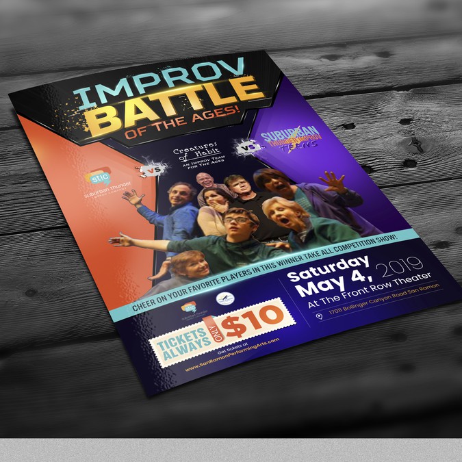 Teen Improv Show Poster Design | Postcard, flyer or print contest