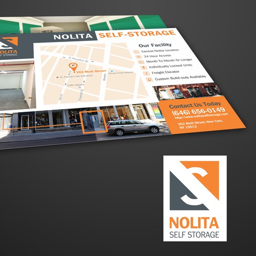 Create a captivating marketing flyer for Nolita Self-Storage | Postcard ...