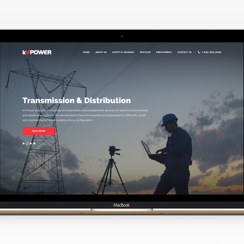KV Power Website | Other web or app design contest