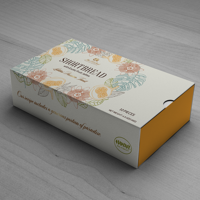 Premium packaging for unique Shortbread with Exotic Fruit Jellies ...
