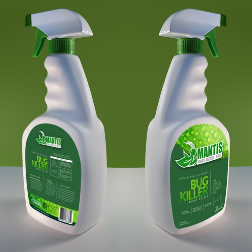 Designs | NATURAL & ORGANIC BUG KILLER SPRAY BOTTLE LABEL | Product ...