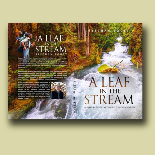 Designs | A Leaf in the Stream | Book cover contest