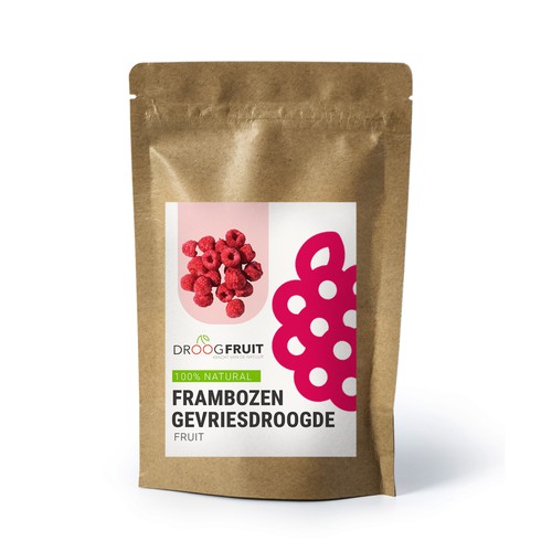 Designs | ETIKET FRONT BAG FREEZE DRIED FRUIT RASPBERRY WHOLE | Product ...