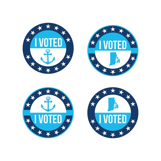 "I Voted" (in Rhode Island) sticker | Sticker contest