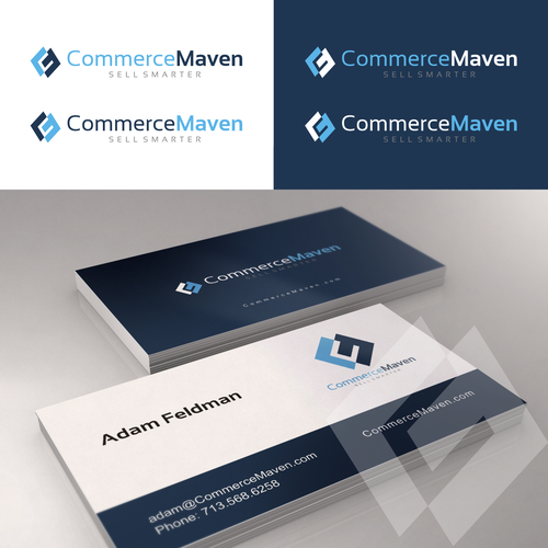 Create a logo and business card for a new ecommerce technology company ...