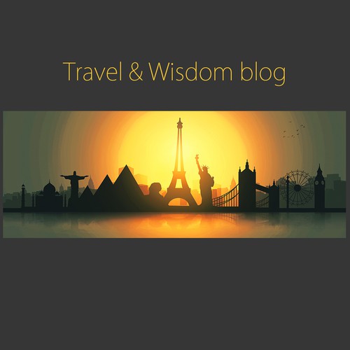 Header for Travel & Wisdom blog | Illustration or graphics contest
