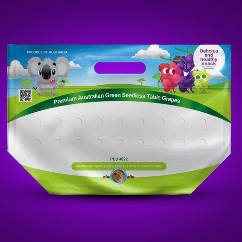 Grape packaging for International Supermarkets | Product packaging contest