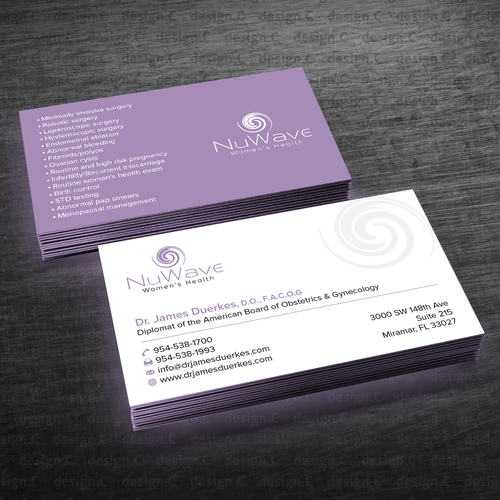 Modern business card for doctor | Business card contest
