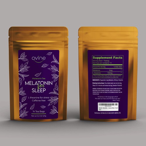 Designs | +$100. Design for a peppermint sleep tea package | Product ...