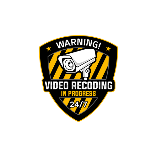 Designs | Video Security Warning Sticker | Logo design contest
