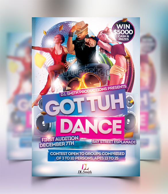 Create an exciting Television Dance Competition Poster for D.L Smith ...