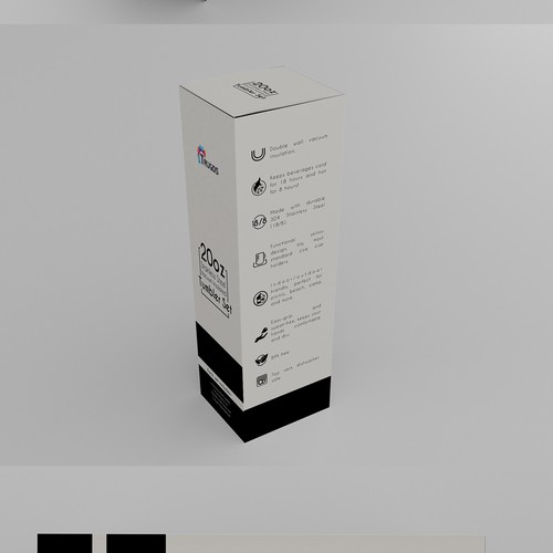 Fun drinkware brand needs a minimalist/modern packaging (box) design ...