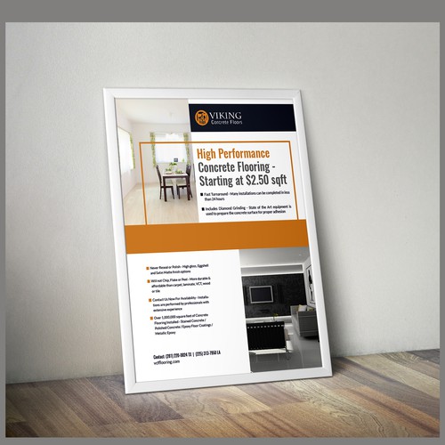 Create a captivating & impactful flyer for concrete flooring - many ...