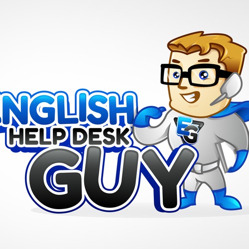 We Need A Hero! English Help Desk Mascot. | Illustration or graphics ...