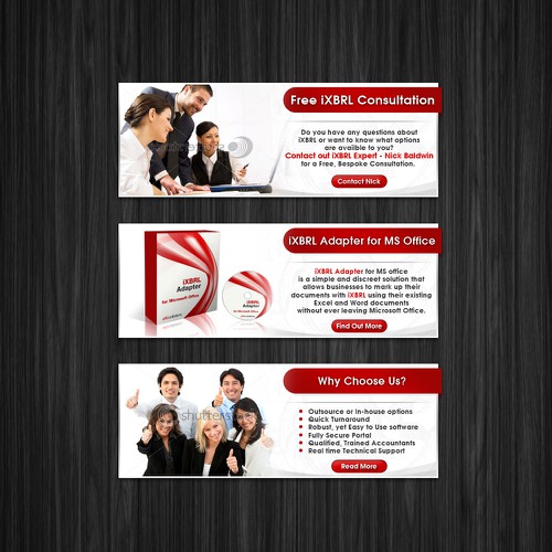 Designs | Clean Professional Banners for IT company website | Banner ad ...
