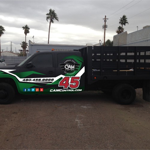 Create a "NASCAR" style design of vinyl wrap for fleet vehicles ...