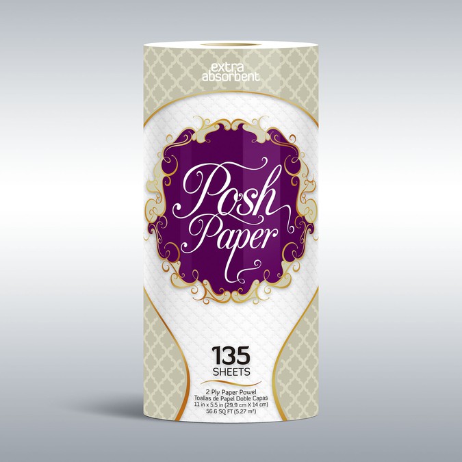 Create a Trendy Wrapper Design for New "Posh Paper" Designer Paper ...