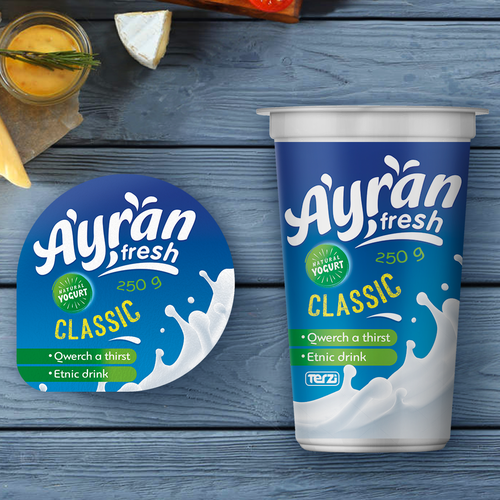 Turkish style refreshing drink AYRAN with new design - EU-Wide rollout ...